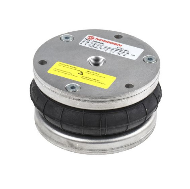 85mm ストローク ノルグレン コンパクト エアベロー PM/31042 2 圧力システム用 収縮
